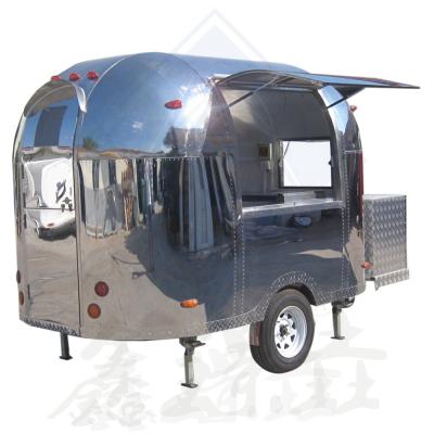 China Fully Air Conditioned Food Trailers with Video Technical Support and Ice Cream Trailer for sale