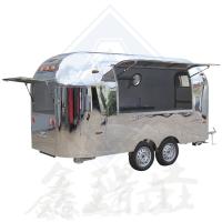 China Fully Air Conditioned Food Trailers with Video Technical Support and Ice Cream Trailer for sale