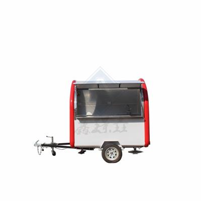 China Long Service Life 250 Round Model Mobile Food Truck with Single Axle for sale