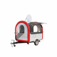 China Long Service Life 250 Round Model Mobile Food Truck with Single Axle for sale