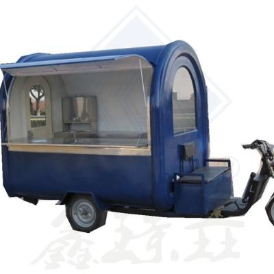 China Customized Color Food Cart Mobile Pizza Oven Trailer Snack Motorcycle Fast Food Truck for sale