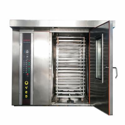 China 380V/50Hz/3Phases Industrial Electric Gas Rotary Baking Oven Machine 32 Trays with Design for sale