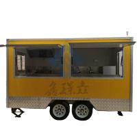 China Commercial Catering Street Food Kiosk Modern Trailer for Pizza Burger Fried Chicken for sale