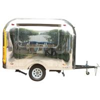 China 2021 Stainless Mobile Food Cart Kiosk for Advertising Company Snack Food Trailer for sale