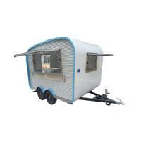 China Juice Milk Tea Cart Hot Food Mobile Food Trucks Trailer with 1000kg Long Service Life for sale