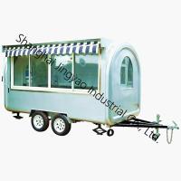 China 500kg/h Capacity Fast Food Trailer with Popcorn Cart and Taiyaki Ice Cream Cone Machine for sale