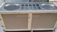 China Silver Stainless Steel Fried Ice Cream Roll Machine Parts for Long-lasting Rolls for sale