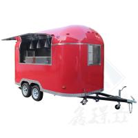 China Voltage 1500W Electric Truck Mobile Food Trailer with Full Kitchen and Refrigeration for sale