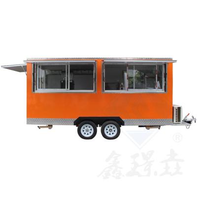 China Europe Market Stainless Steel Electric Food Truck Trailer for Hot Dog Pizza Ice Cream for sale