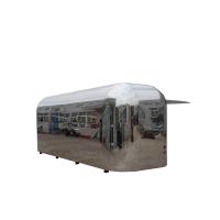 China Fully Equipped Food Trucks Train with Hot Dog Coffee Cart Road Wheel 1500W Voltage for sale