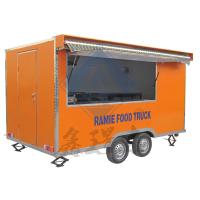 China Long Service Life 4.5M Square Mobile Food Truck with Double Axles and 3KW Power for sale
