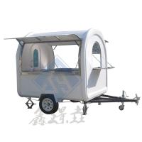 China 8.5ft Dining Car Food Trailer for Europe Vendors Transformer Mobile Truck Hotdog Food Cart for sale