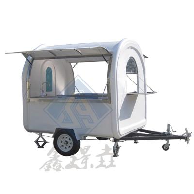 China 8.5ft Dining Car Food Trailer for Europe Vendors Transformer Mobile Truck Hotdog Food Cart for sale