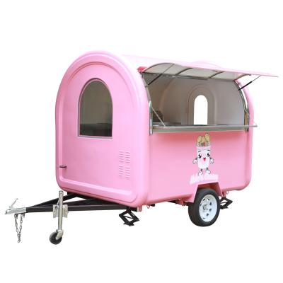 China 2300*1650*2300mm Mobile Food Cart for Bubble Tea Fruit Ice Cream Churros Crepes Coffee for sale