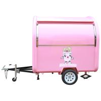 China 2300*1650*2300mm Mobile Food Cart for Bubble Tea Fruit Ice Cream Churros Crepes Coffee for sale