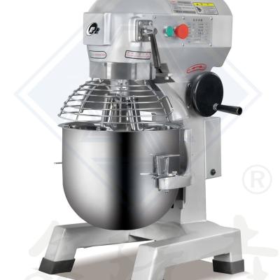 China Commercial 20l Benchtop Planetary Dough Mixer for 0.75kw Heavy Duty Food Preparation for sale