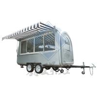 China 400 Round Model with Canopy Mobile Food Truck 1000 KG Capacity 400*200*230CM Size for sale