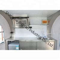 China Electric Mobile Rotisserie Chicken Trailer BBQ Grill 220*160*210cm for Food Business for sale