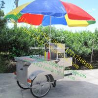 China Electric Mobile Rotisserie Chicken Trailer BBQ Grill 220*160*210cm for Food Business for sale