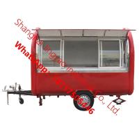 China JY-FR220B Shanghai Mobile Kiosk Cabin Food Trailer with 220v Voltage and 1.5kw Power for sale