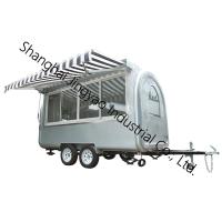 China Boiler Fibre Glass Australia Standard Street Fast Mobile Food Cart Truck Trailer with Kitchen for sale
