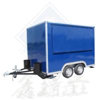 China Outdoor Street Food Cart for BBQ Pizza Burger Ice Cream Coffee Electric Caravan Trailer for sale