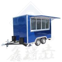 China Outdoor Street Food Cart for BBQ Pizza Burger Ice Cream Coffee Electric Caravan Trailer for sale