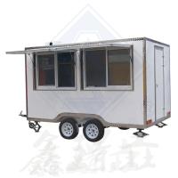 China Outdoor Street Food Cart for BBQ Pizza Burger Ice Cream Coffee Electric Caravan Trailer for sale