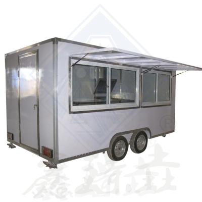 China Galvanized Steel Street Food Car with All-Inclusive Interior and Snacks Included for sale