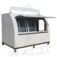 China Machinery Function Food Service Trailer Cart for Drivable Funky Bubble Tea Work Station for sale