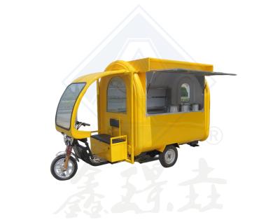 China Outdoor Street Vending Food Truck with Gas Grill on Galvanized Steel Motorcycle for sale