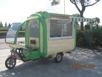 China Outdoor Street Vending Food Truck with Gas Grill on Galvanized Steel Motorcycle for sale