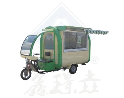 China Gas Food Truck Cart with Grill and Fryer Tricycle Motorcycle Food Service Trailer Cart for sale