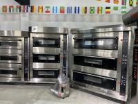 China 13.2KW Stainless Steel Commercial Gas Deck Baking Oven for Stainlee Steel Snacks for sale