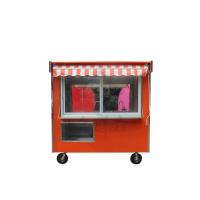 China Fully Equipped Food Truck 220cm Single Double Axle Commercial Round Model with Canopy for sale