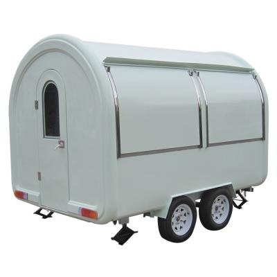 China Stainless Steel Insulated Mobile Food Truck with Tempered Glass and Electric Motorbike for sale