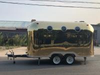 China Stainless Steel Insulated Mobile Food Truck with Tempered Glass and Electric Motorbike for sale