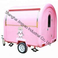China Customized External Stickers CE OEM GAS Food Truck with Stainless Steel and Big Wheel for sale