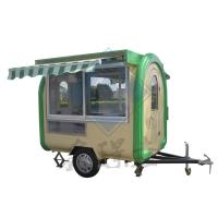 China Single Axle Mobile Round Model Electric Food Truck with Canopy 3KW Long Service Life for sale