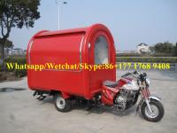 China Mobile Food Trucks Other Mobile Coffee Bike Serving Cart 1.5kw Chuck Wagon for sale