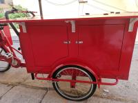 China Long Service Life Milk Tea Juice Beverage Bicycle Cart for Snack Food Mobile Food Cart for sale