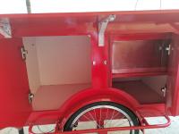 China Long Service Life Milk Tea Juice Beverage Bicycle Cart for Snack Food Mobile Food Cart for sale