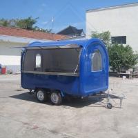 China Food Service Trailer Cart for Outdoor Street Vending and Mobile Kitchen Serving Trolley for sale