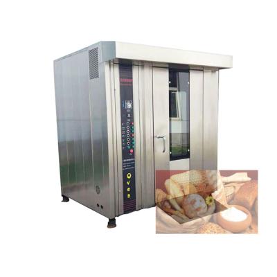 China 32 Tray Commercial Electric Rotary Oven for Baking 100kg/h Sugar Bread at 52.5KW Power for sale