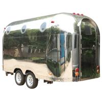 China Tow Bar Trailer Tornado Potato Motorized Food Cart for Snack Vending Machine for sale