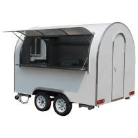 China Tow Bar Trailer Tornado Potato Motorized Food Cart for Snack Vending Machine for sale