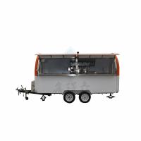 China 1.5kw Portable Fast Food Cart with Style Vending Design and Vegetables Raw Material for sale