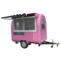 China Designed Hand Push Trailer Hot Dog Cart for Food Beverage Shops for sale