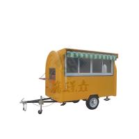 China 300CM Mobile Round Model Food Cart with Canopy Double Axles Raw Material Milk 1000 KG for sale