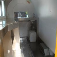 China 300CM Mobile Round Model Food Cart with Canopy Double Axles Raw Material Milk 1000 KG for sale